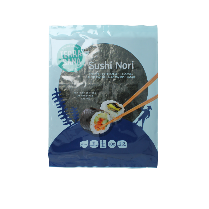 TerraSana Sushi nori geroosterd bio 25 gram